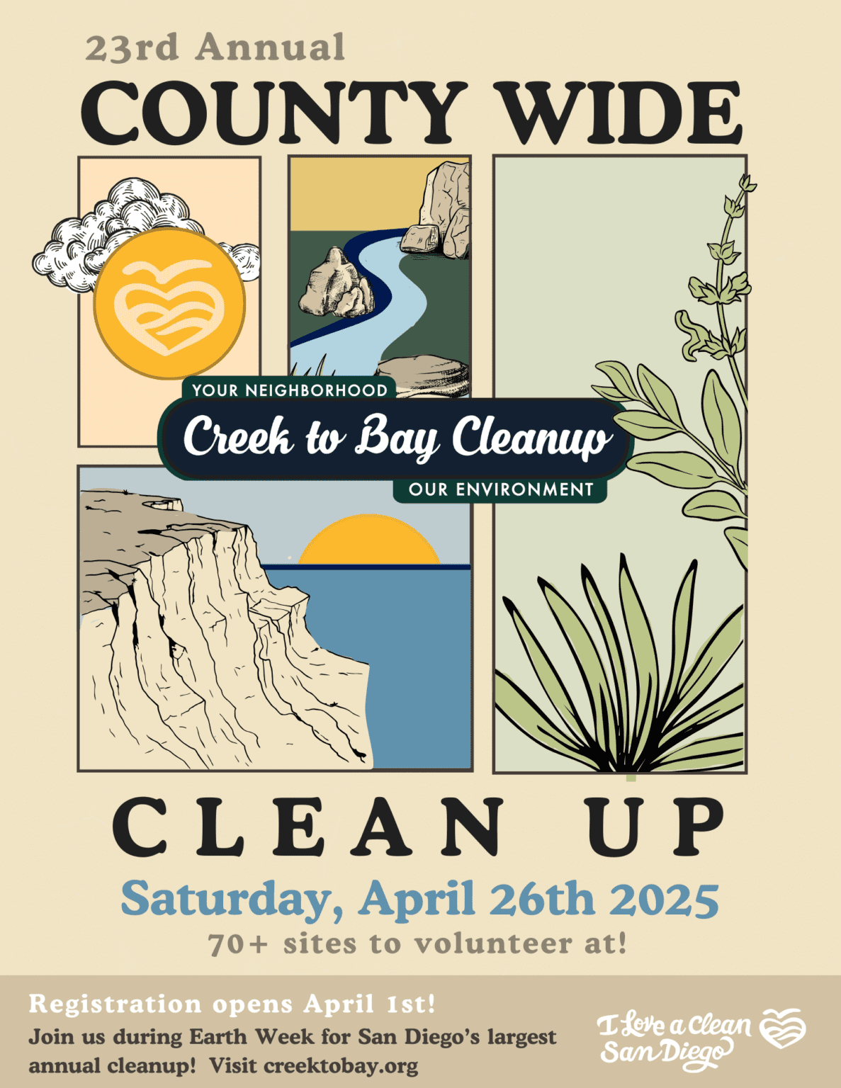 Creek to Bay Cleanup - April 26, 2025 | Oceanside, CA