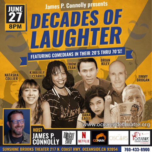 "Decades of Laughter" Stand Up Comedy - June 27, 2025 | Oceanside, CA